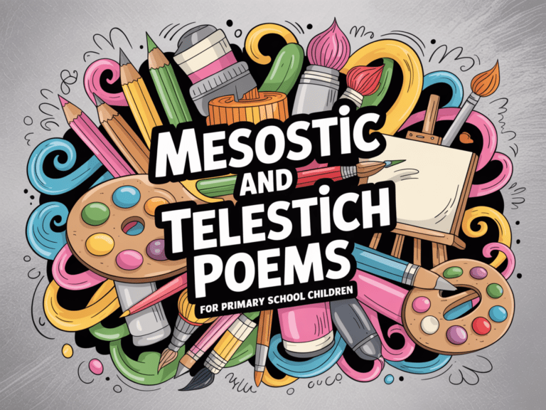 Acrostic Poem KS2 | Mesostic and Telestich Ideas