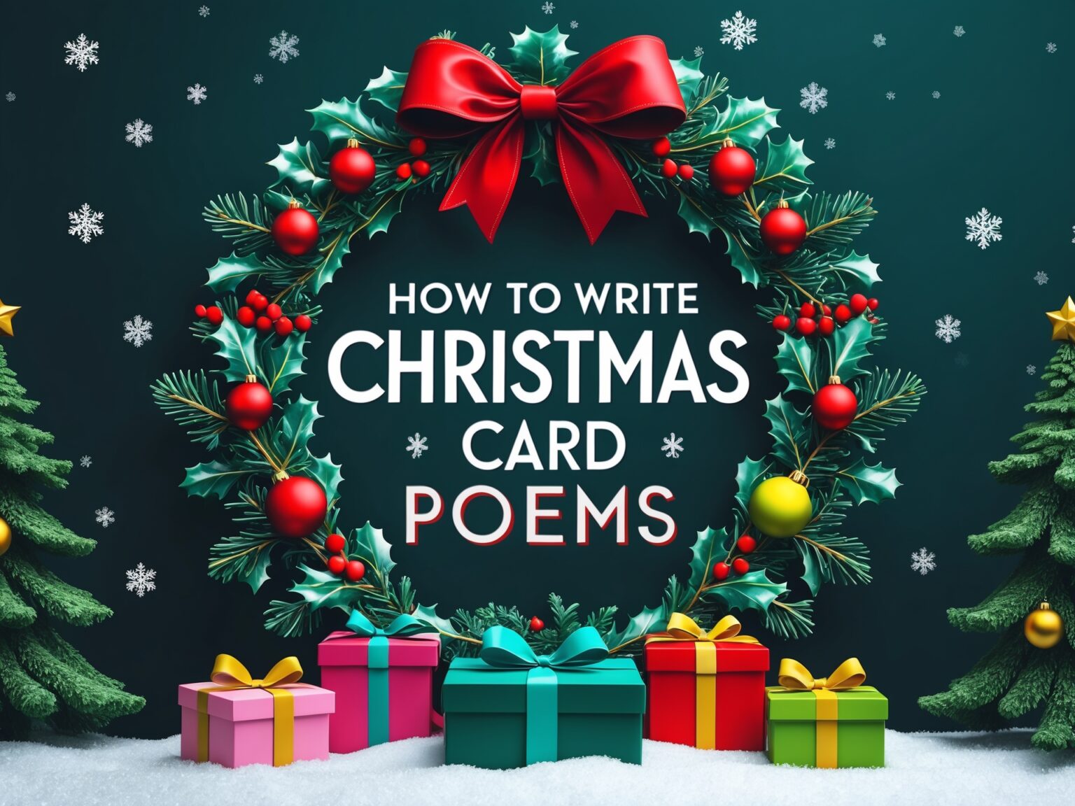 Christmas Shape Poem KS2 | Fun Festive Poetry Idea
