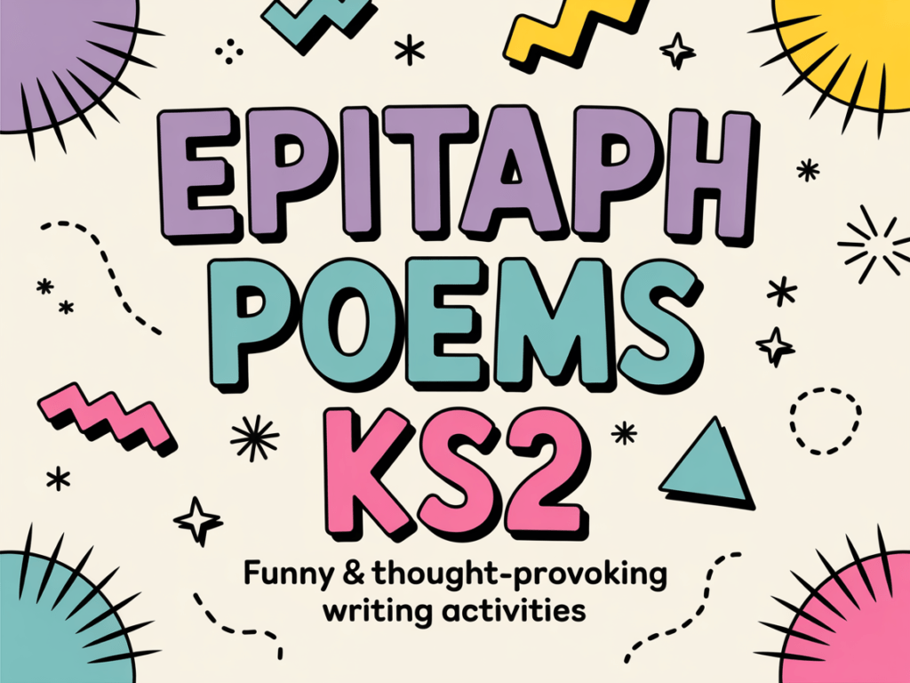 ⚰️ Epitaph Poems KS2 | Funny & Thought-Provoking Poetry Activities