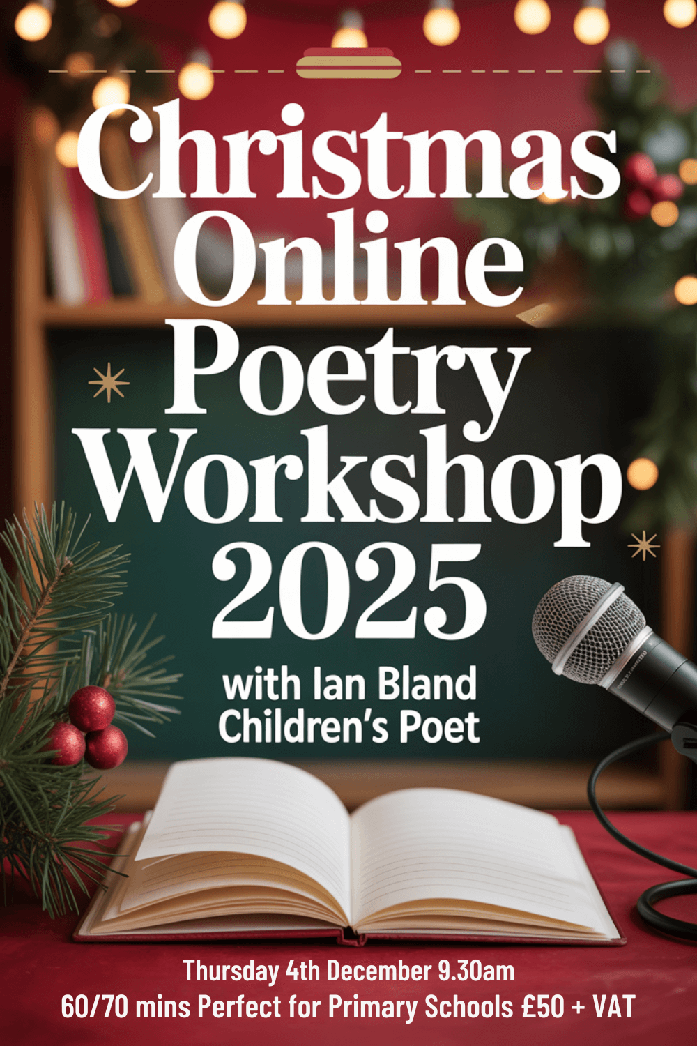 Online Poetry Workshops for Primary Schools | KS1 & KS2 via Zoom